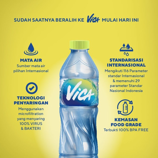 5 KARTON VICA PET 220ML [120 BOTOL] - Akasha Shop