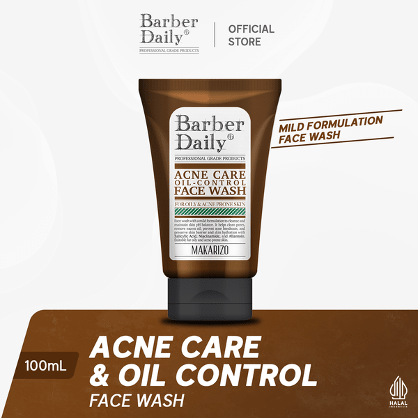 Barber Daily Acne Care & Oil Control Face Wash 100mL - Akasha Shop