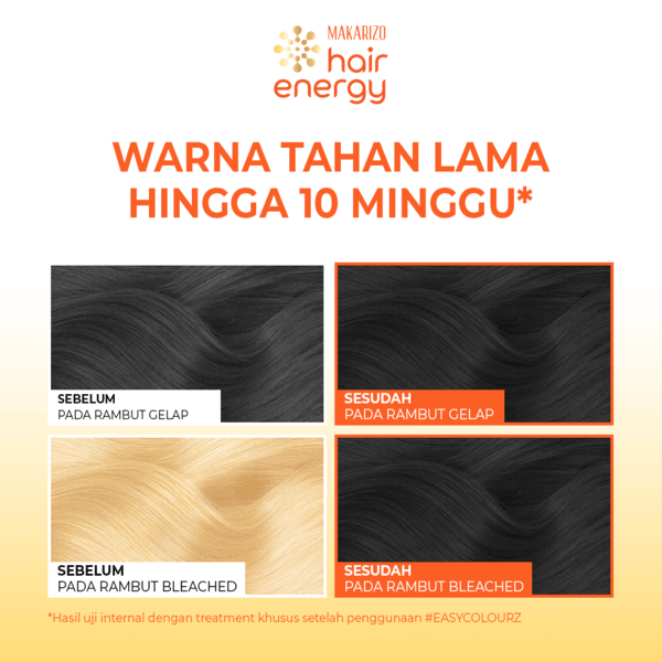 Makarizo Hair Energy EasyColourz 26 mL - Natural Black - Hair Color ...