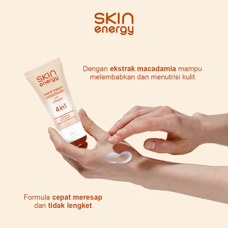 Makarizo Skin Energy Hand Cream Macadamia 4in1 30mL - Akasha Shop