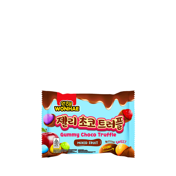Mujigae by Wonhae Gummy Choco Truffle Mixed Fruit 35 gr - Akasha Shop