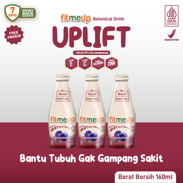 [PAKET FIT] 3 Botol Fitmeup Varian Uplift- Bantu Naikin Imun - Menangkal Radikal Bebas - Akasha Shop