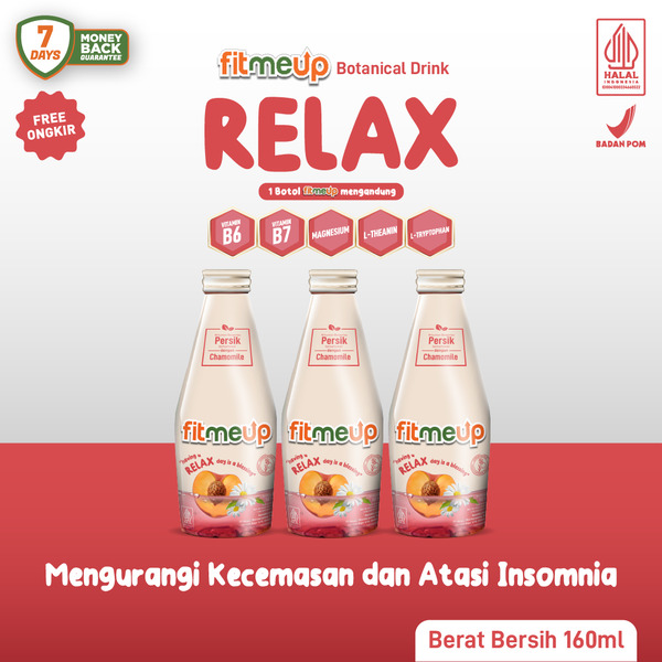 [PAKET INSOMNIA] 3 Botol Fitmeup Varian Relax - Atasi Insomnia - Tidur ...