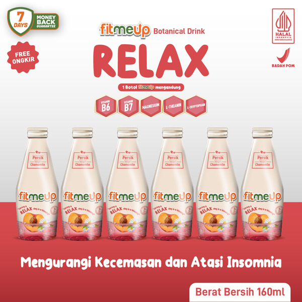 [PAKET INSOMNIA] 6 Botol Fitmeup Varian Relax - Atasi Insomnia - Tidur Pulas - Bikin Badan Relax ...