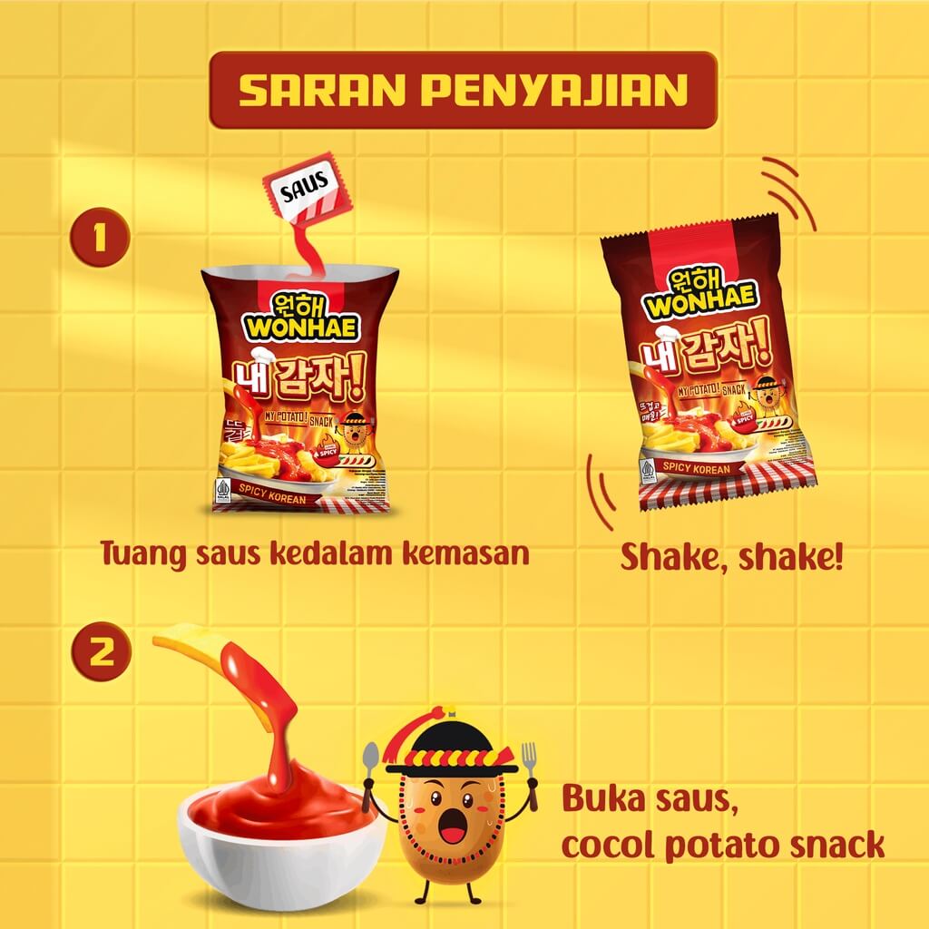 Wonhae Potato Snack Spicy Korean - Akasha Shop